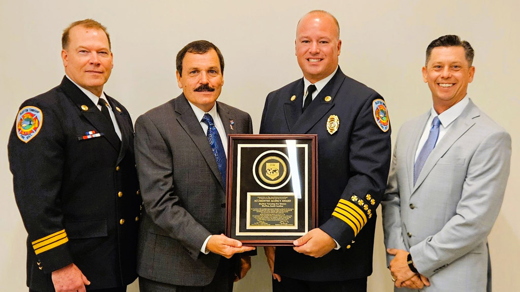 BLUFFTON FIRE DEPARTMENT RECEIVES ACCREDITATION - CH2
